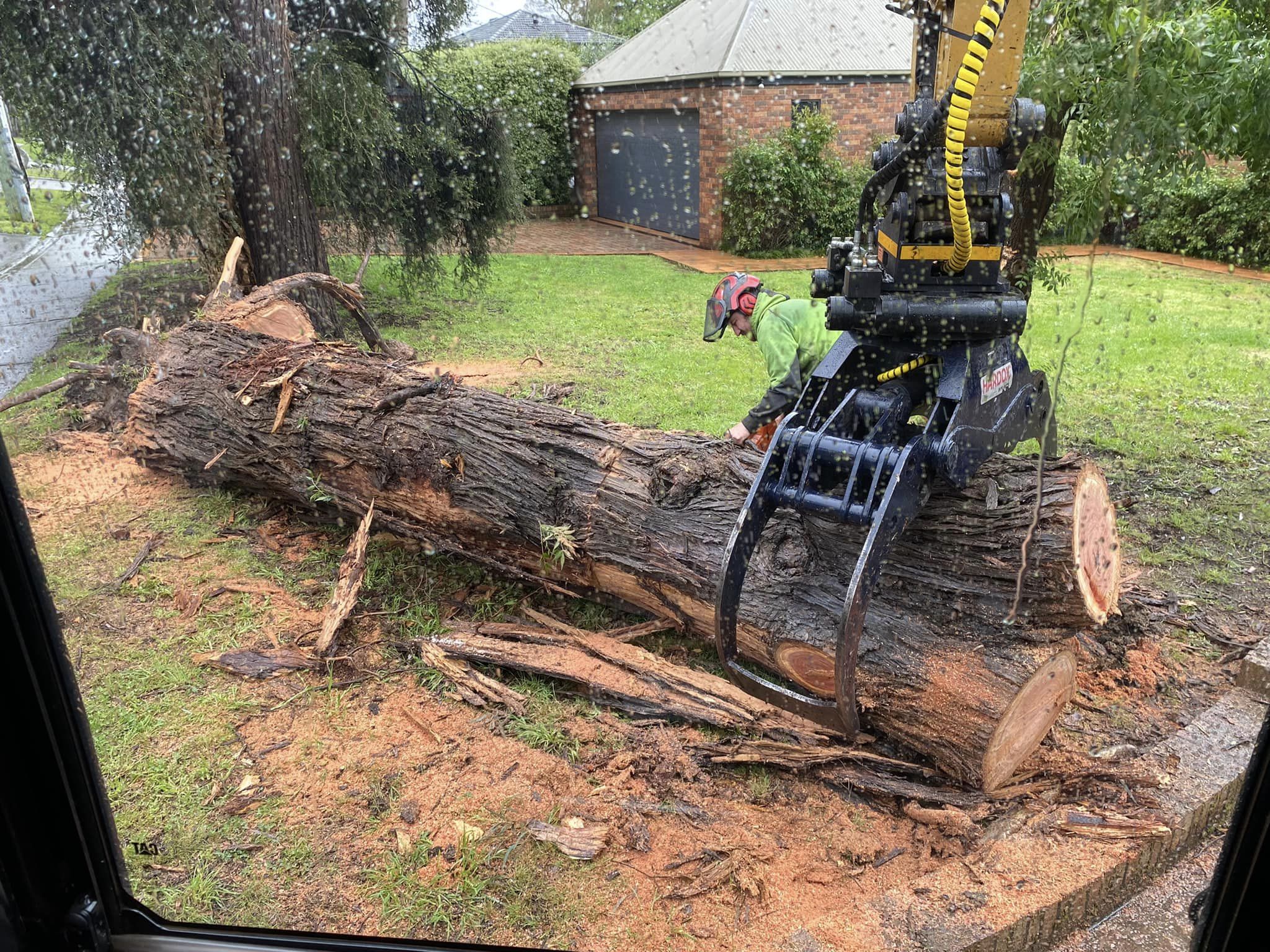 Rotating Log Grab - Worm Drive